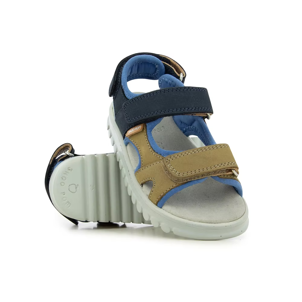 Rolly Sandal- Olive/Deep Blue – Pink Chicken