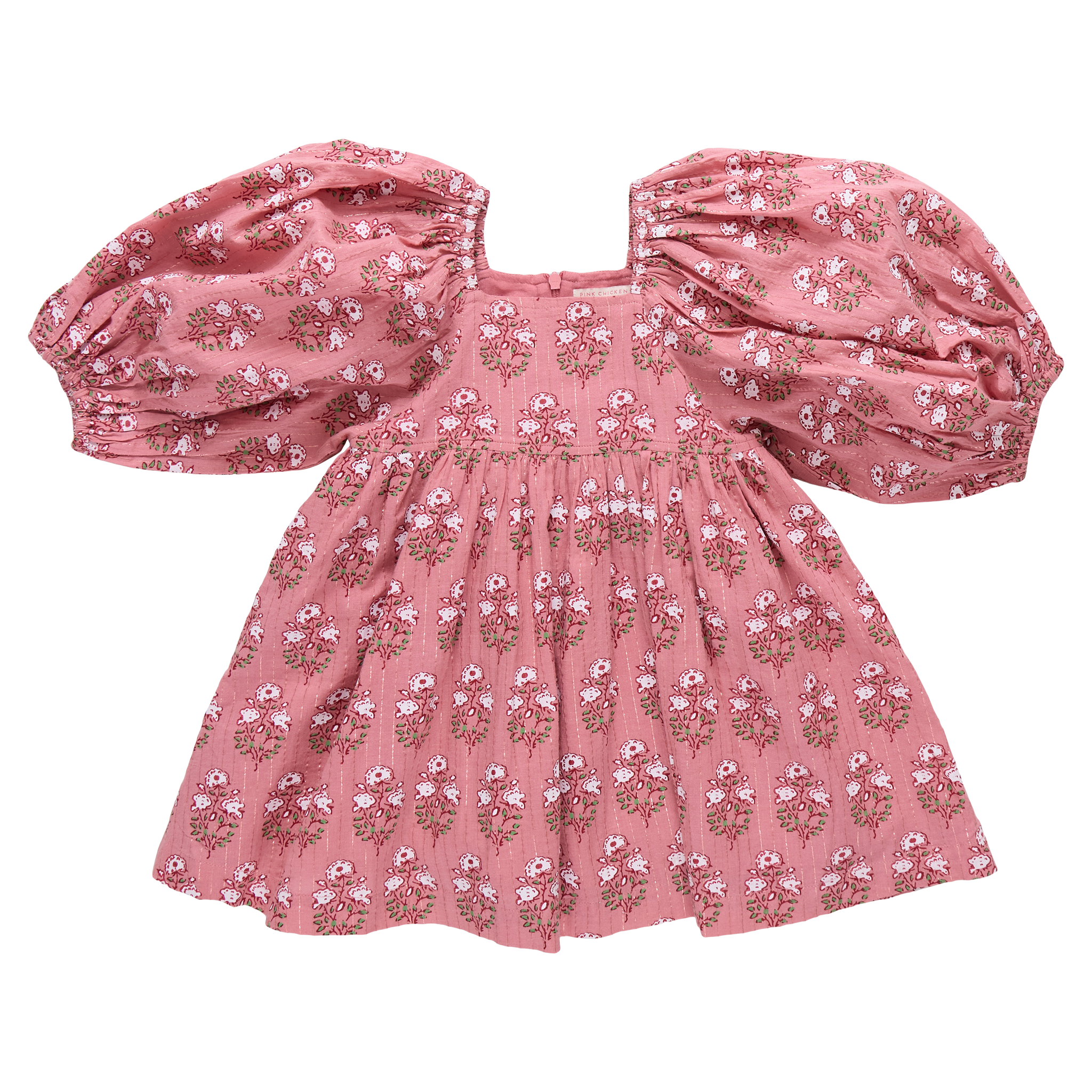 Girls Mary Barrett Dress - Pink Strawflower – Pink Chicken