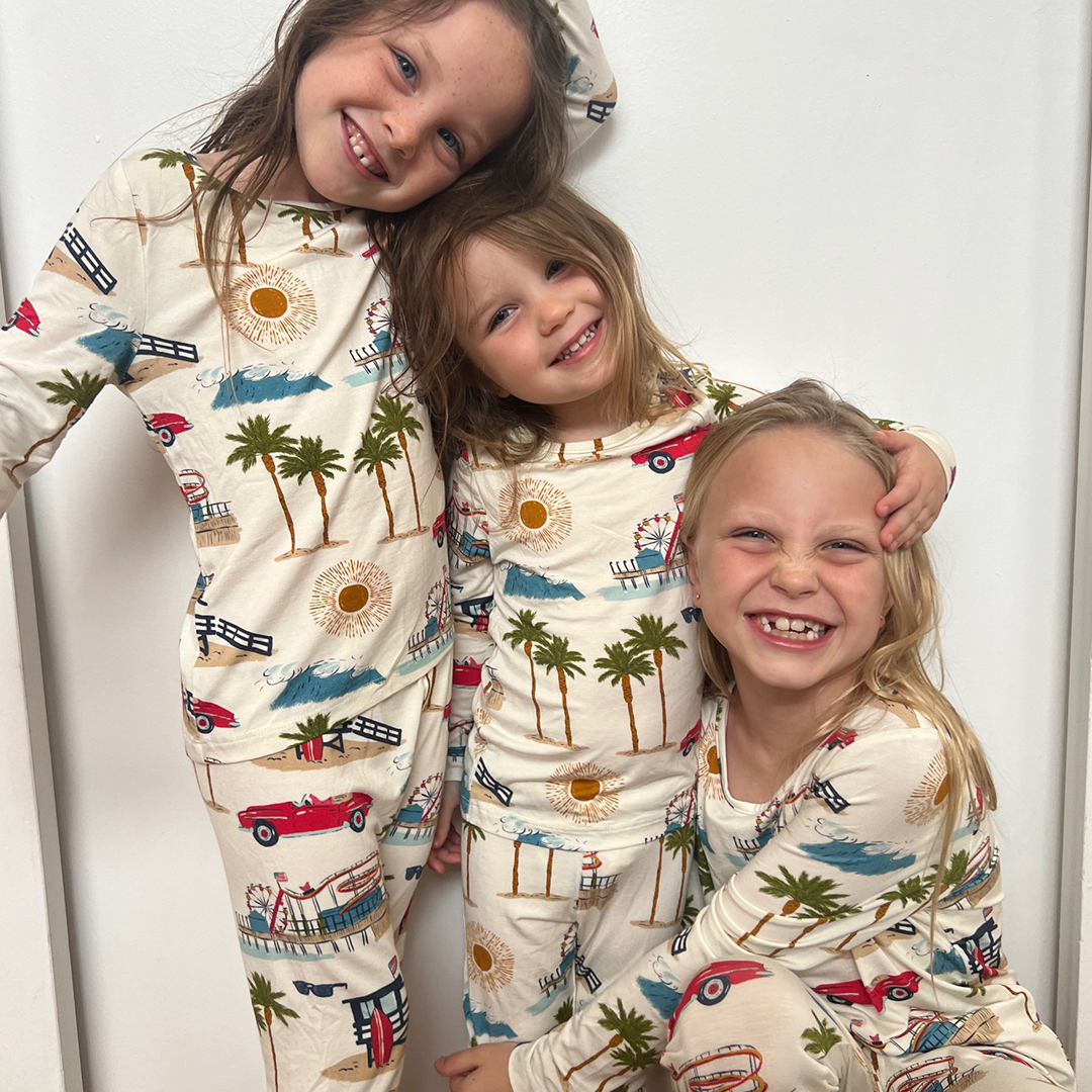 Kids Bamboo PJ Set - LA – Pink Chicken